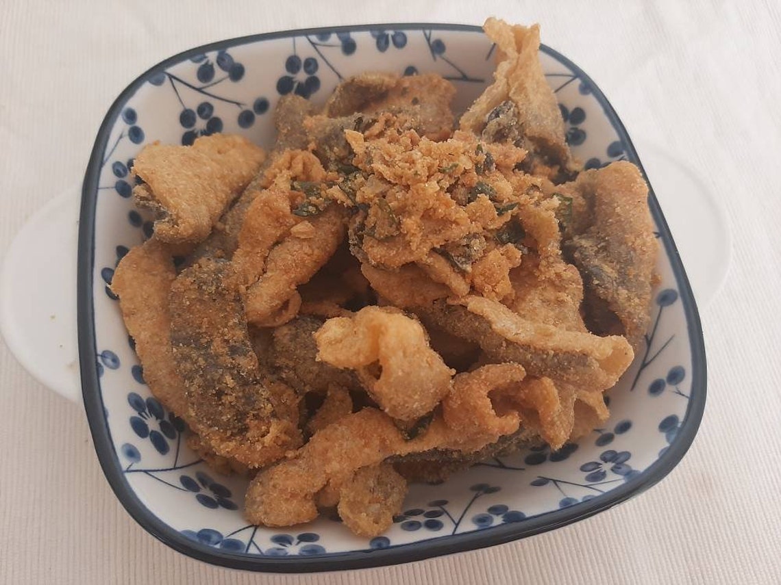 Crispy Salted Egg Fish Skin Snacks-asian Snacks-crunchy Snacks-party ...