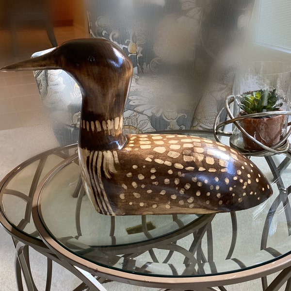 Loon Sculpture - Etsy