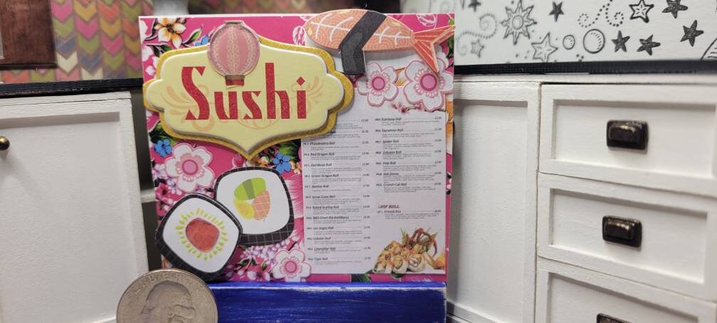 Sushi Menu Sign - Etsy