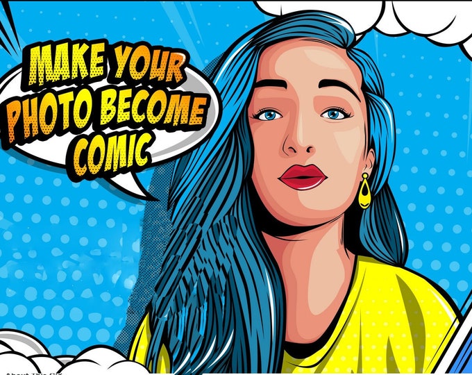 DIGITAL FILE ONLY Personalized Comic Book Art Superhero Cover Art ...