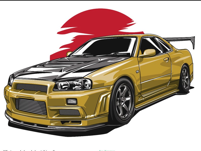 Custom Your Car Illustration/ Car Line Art Drawing/ Digital ...
