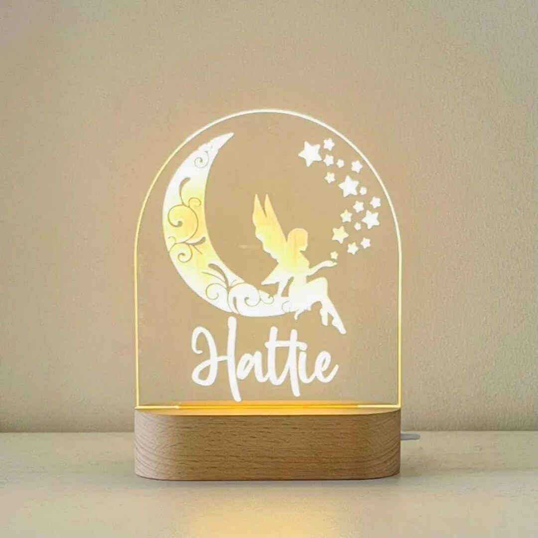 Magical Custom Fairy Rainbow Night Light for Kids - Personalized LED ...