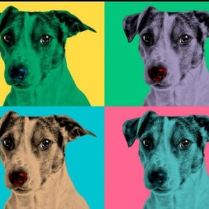 Custom Pet Pop Art Portrait: Vibrant Warhol Style (digital Print - Etsy