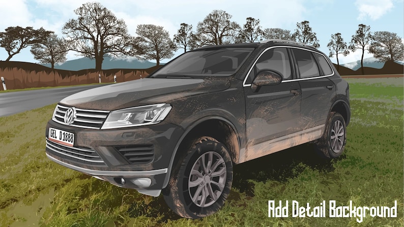 Custom Your Car Illustration/ Car Line Art Drawing/ Digital - Etsy