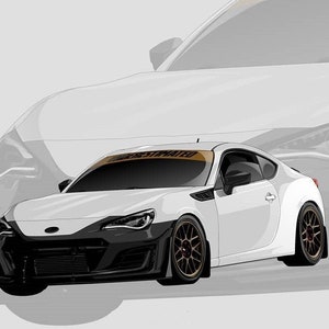 Custom Your Car Illustration/ Car Line Art Drawing/ Digital ...