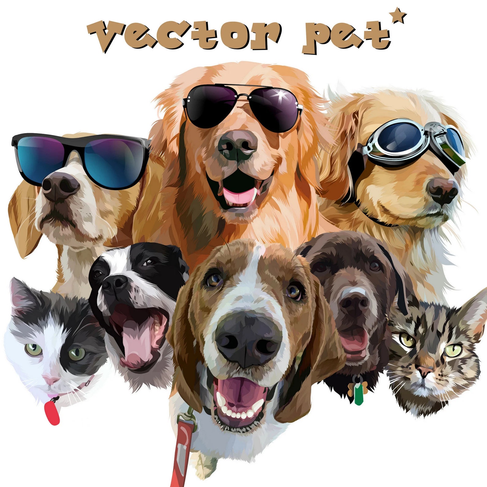 Draw Your Pet Into Vector Art Cartoon /illustratorcartoon - Etsy