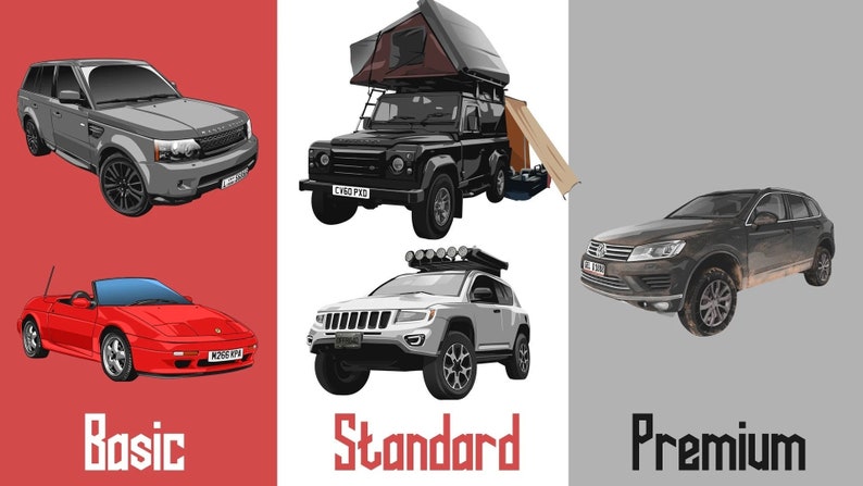 Custom Your Car Illustration/ Car Line Art Drawing/ Digital | Etsy