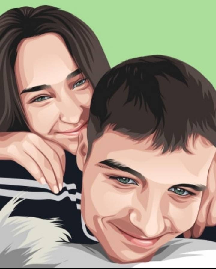 Custom Couple Portraitcartoon Portraitcartoon Portrait | Etsy