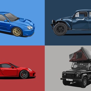 Custom Your Car Illustration/ Car Line Art Drawing/ Digital ...