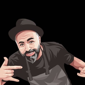 Cartoon Portrait, Custom Cartoon Portrait, Vector Art, Custom Digital ...