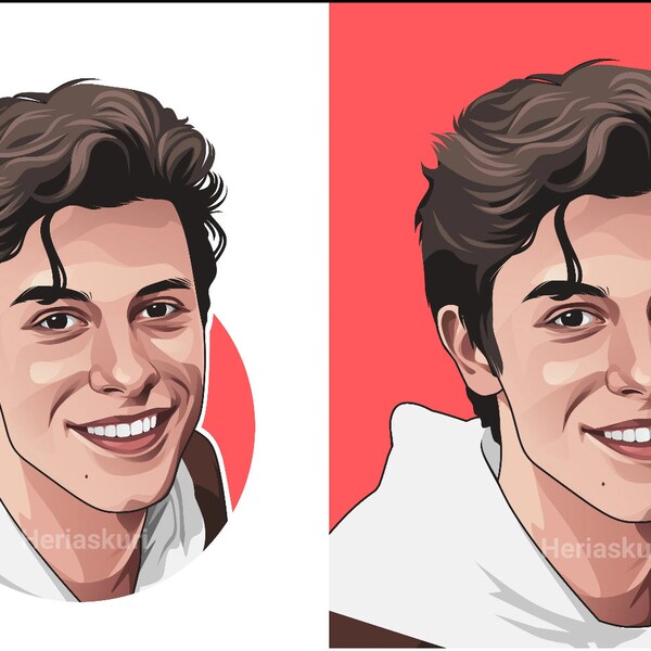 Vector Portrait - Etsy