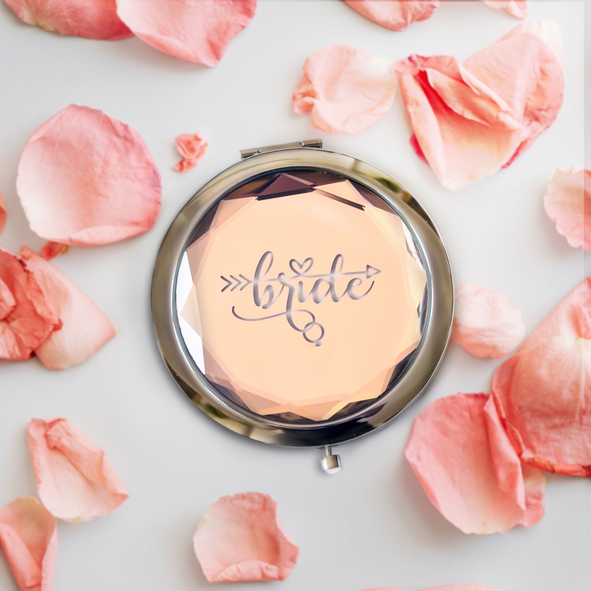 Bridesmaid Gifts Bride Tribe Team Bride Compact Makeup Mirrors | Etsy