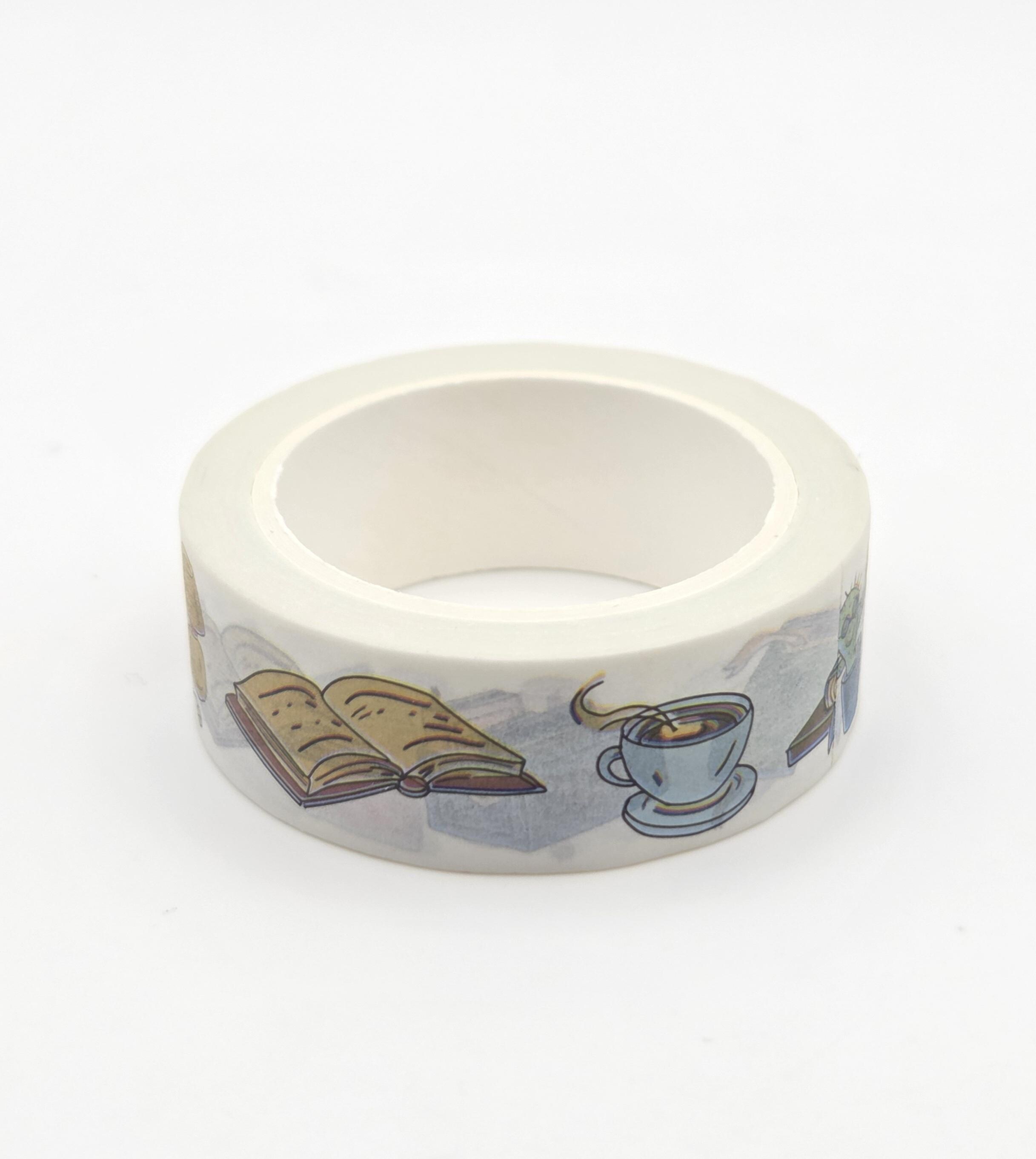 Desk With Books Washi Tape: Book Lover Decorative Tape - Etsy