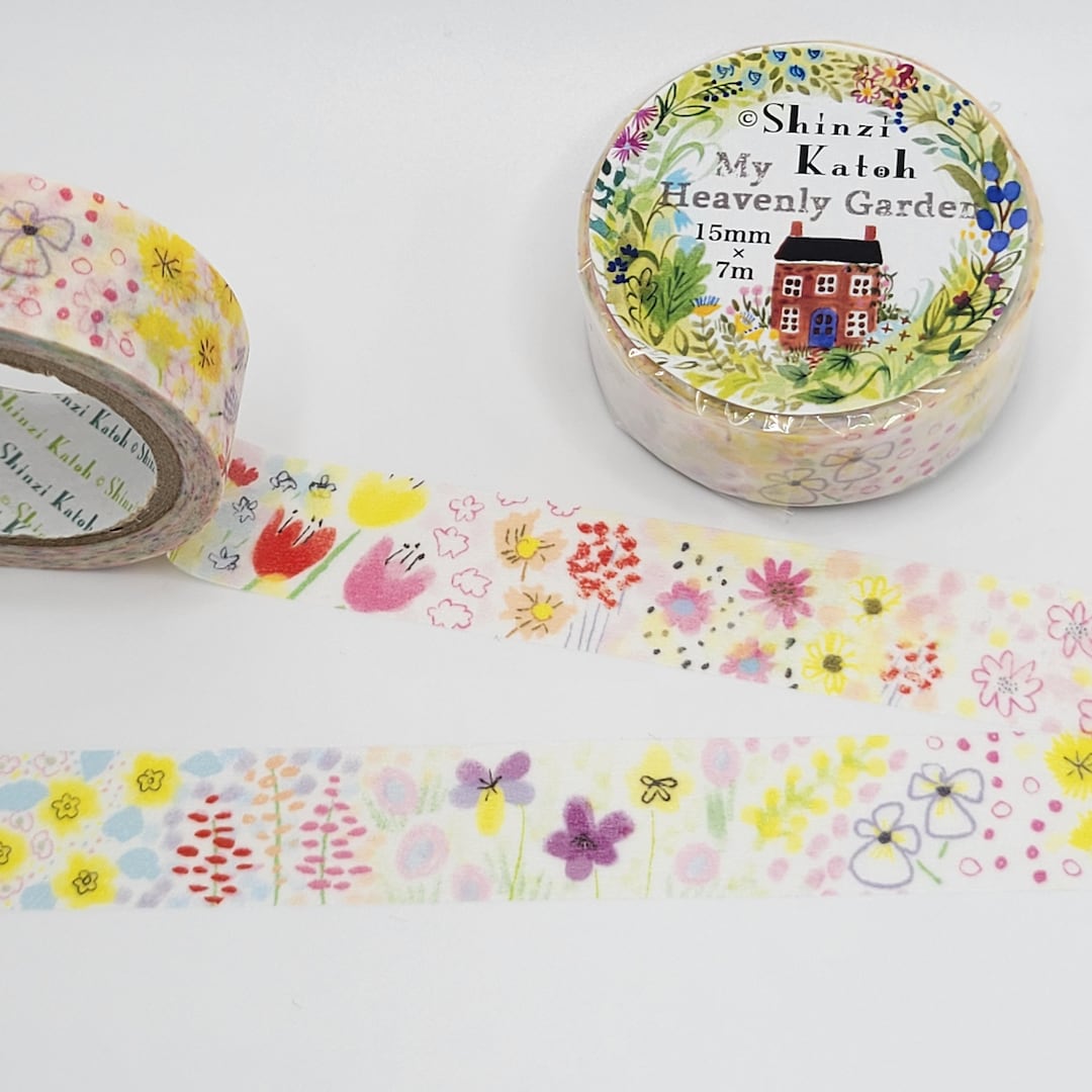 Shinzi Katoh Heavenly Garden Spring Washi Tape / Wildflowers Washi ...