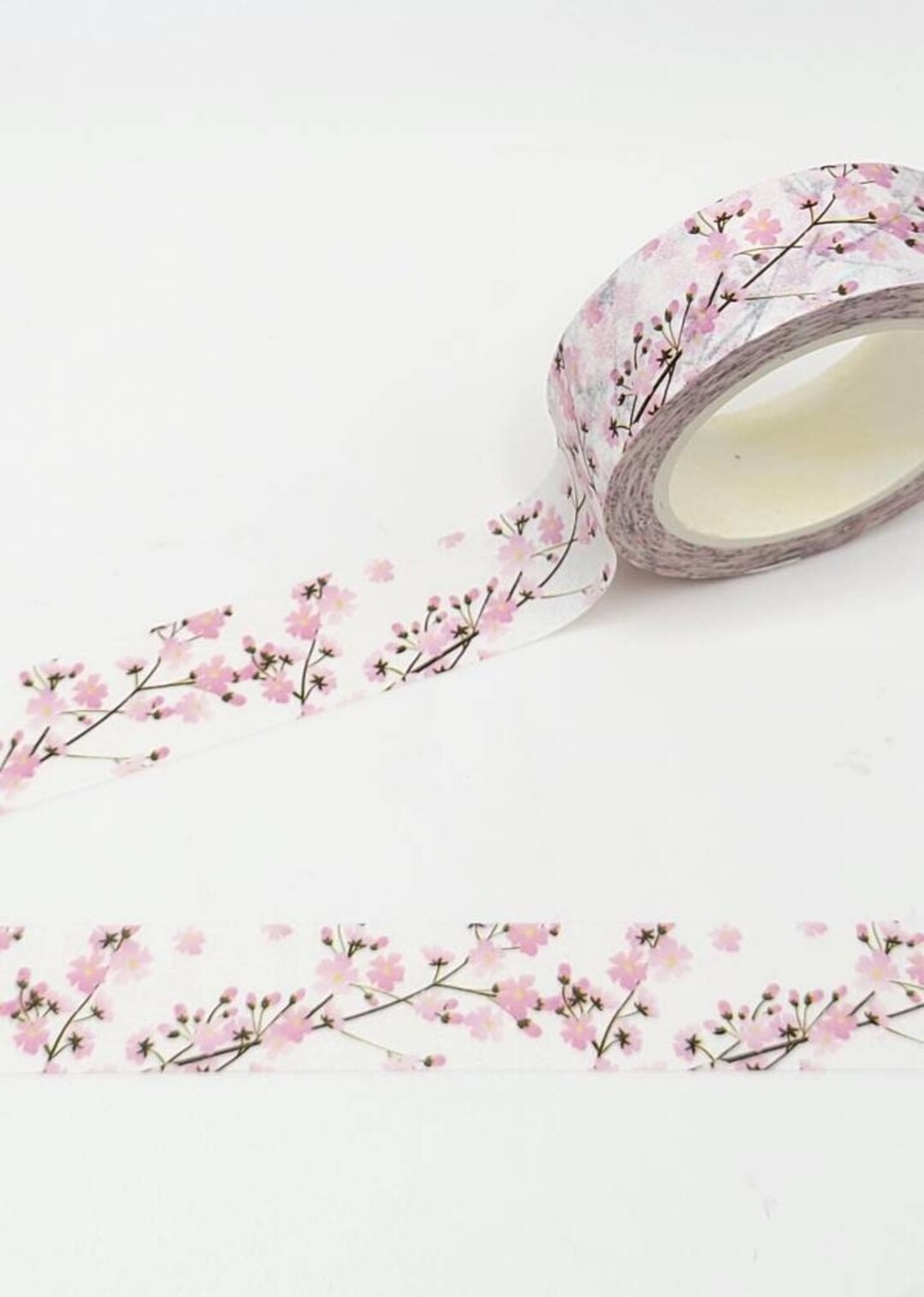 Pretty Plum Blossom Washi Tape / Pink Floral Washi Tape / Pen Pal Gift ...