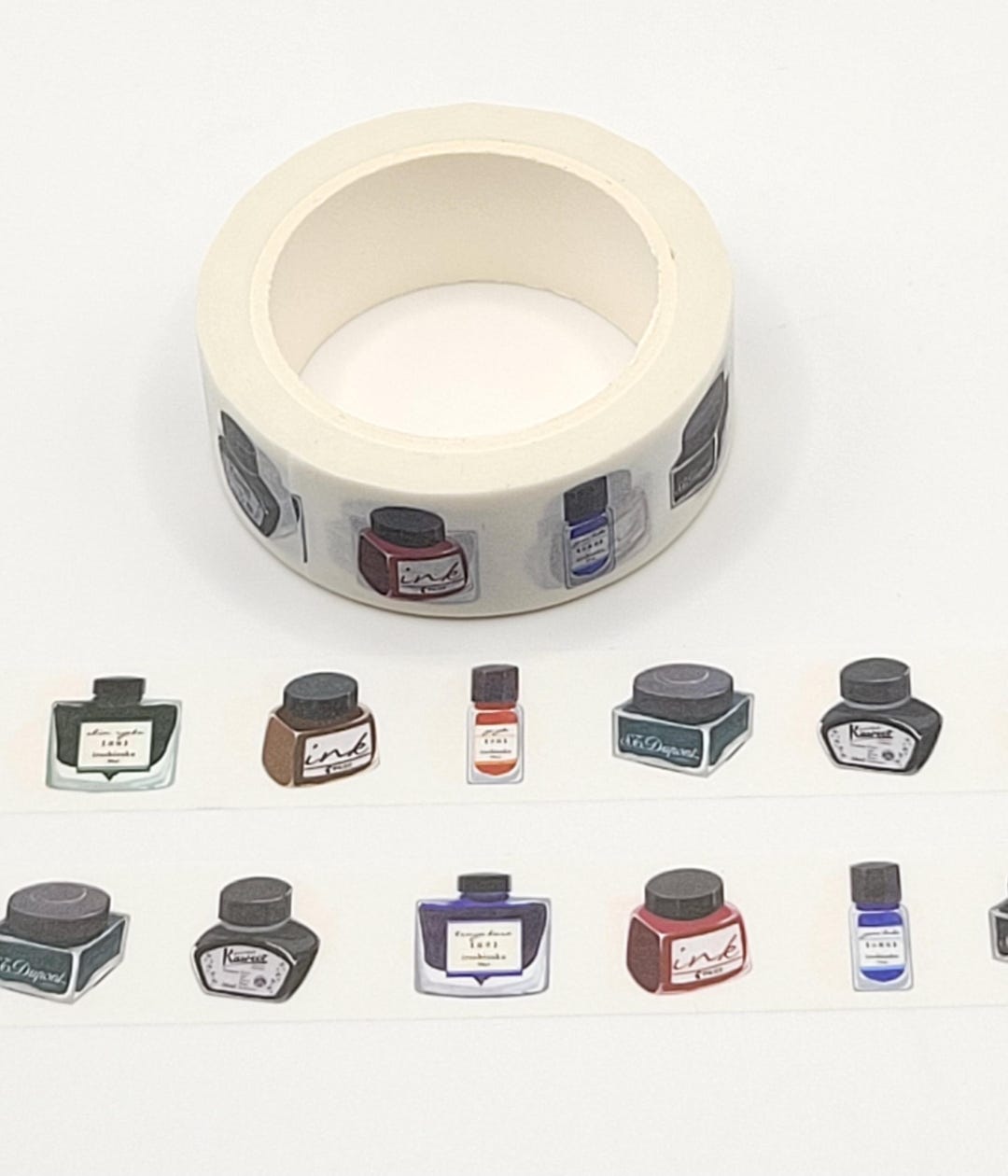 Ink Bottles Washi Tape / Ink Washi Tape / Pen Pal Gift / Writing Washi ...