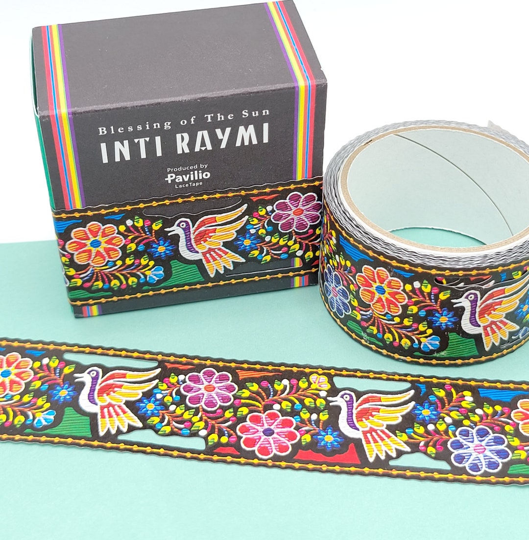 Pavilio Inti Raymi Bird PE Tape / Birds and Floral Decorative Tape ...