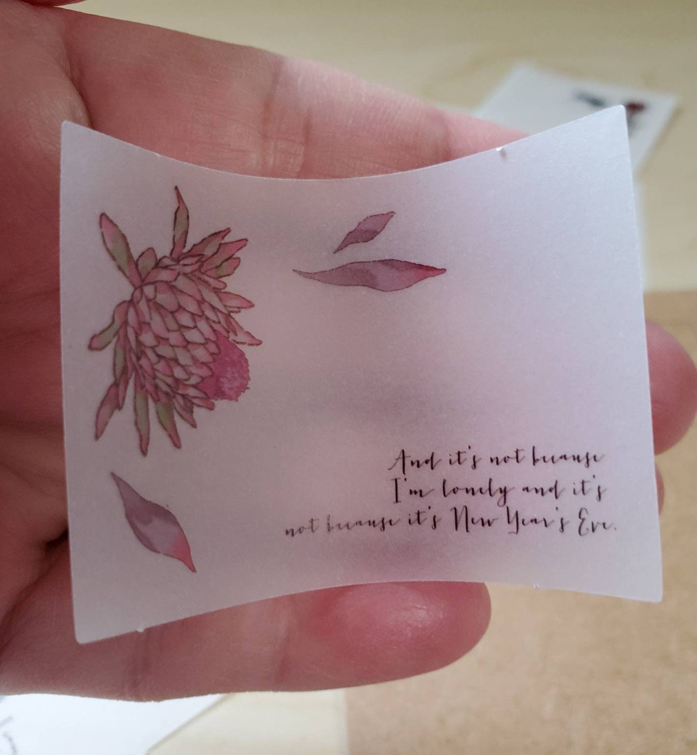 20 pc Pretty Floral Translucent Butter Paper for Scrapbooking | Etsy