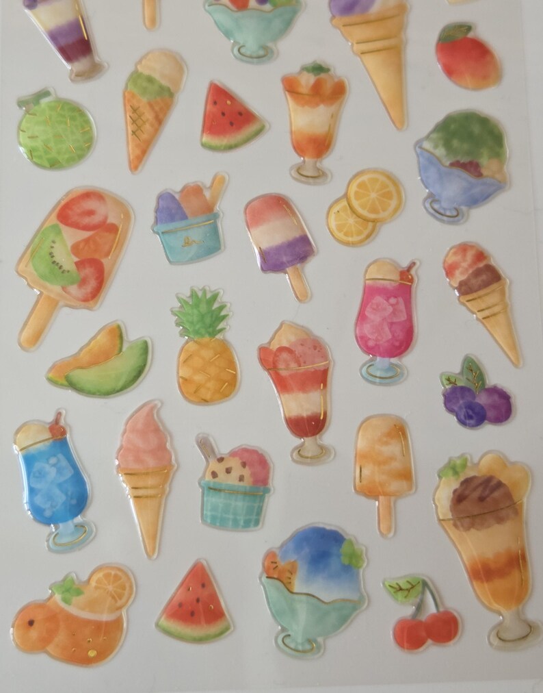 Sweet Treats Puffy Stickers: Mind Wave Bujo Planner Stickers - Etsy
