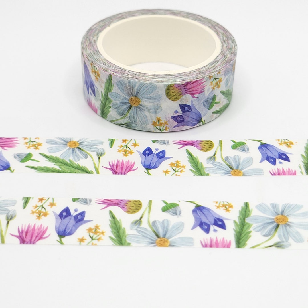 Pretty Flower Garden Washi Tape / Floral Washi Tape / BUJO or Planner ...