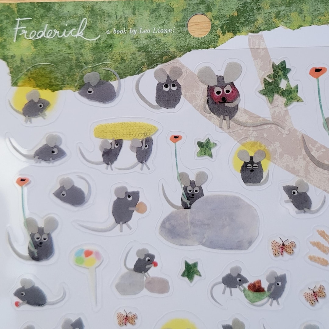 Frederick the Mouse Stickers / Japanese Stickers / Cute Animal Stickers ...