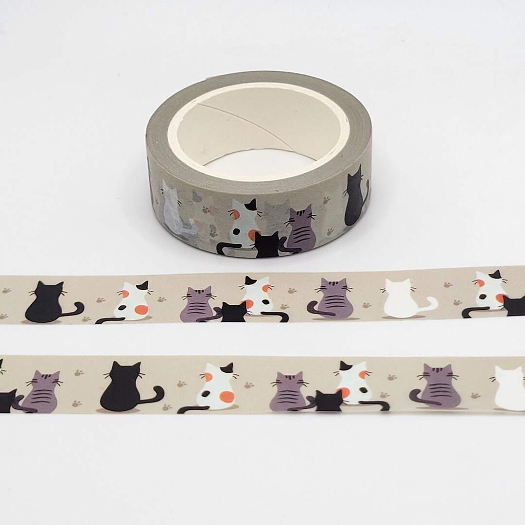 Spectator Cats Washi Tape / Cat Friends Washi / Cat Backs Washi / Cute ...