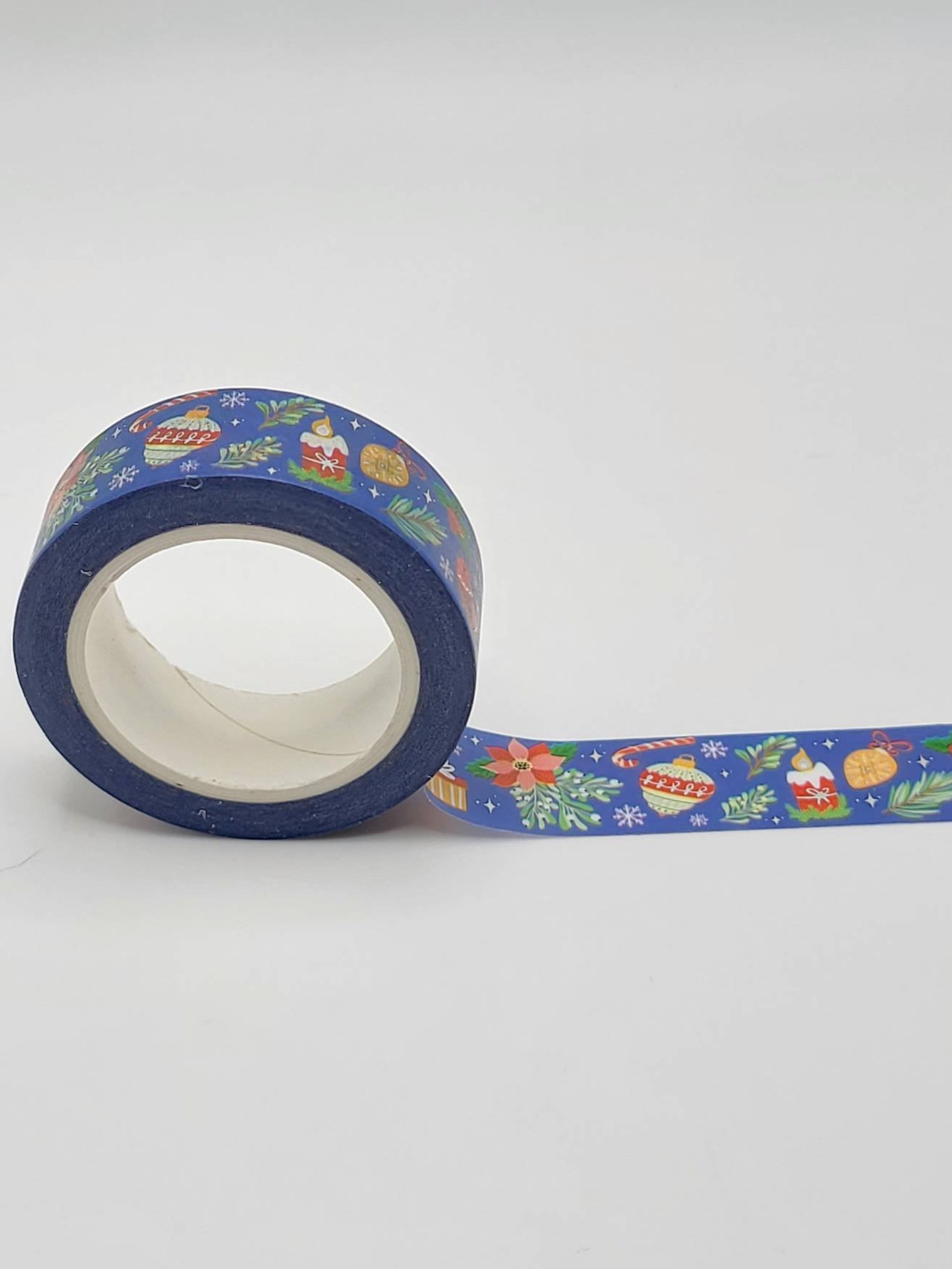 Christmas Washi Tape With Silver Foil Accents / Presents - Etsy