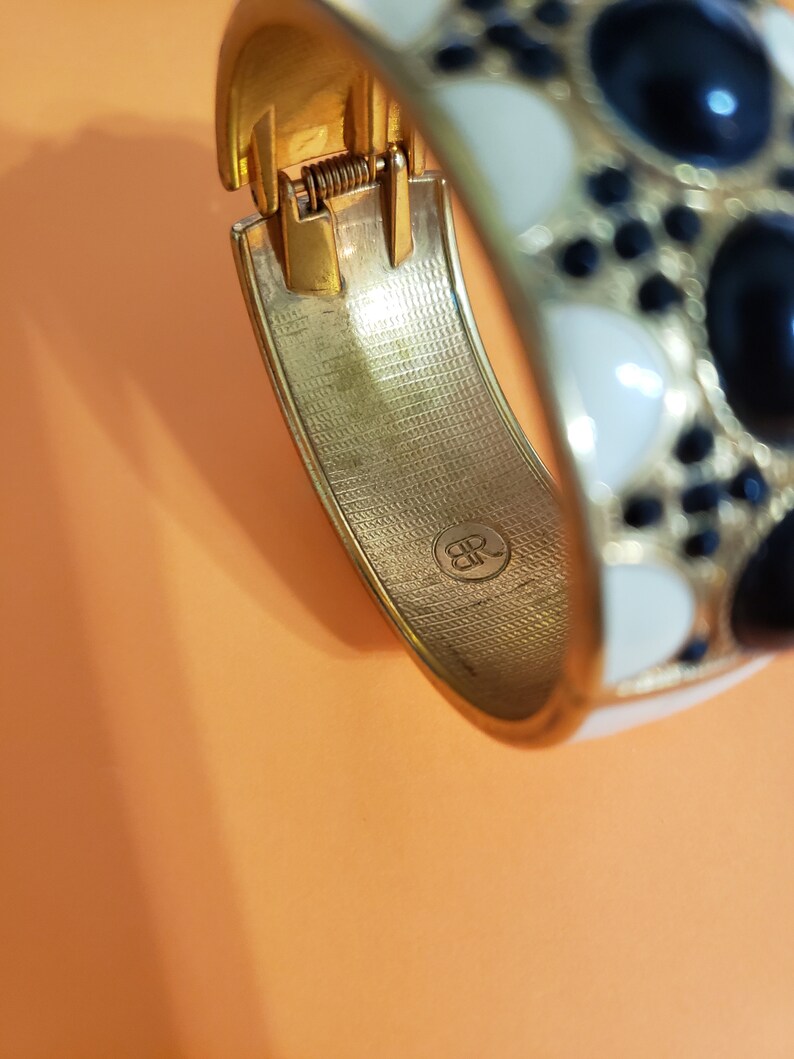 Clamp Bangle Bracelet, Signed - Etsy