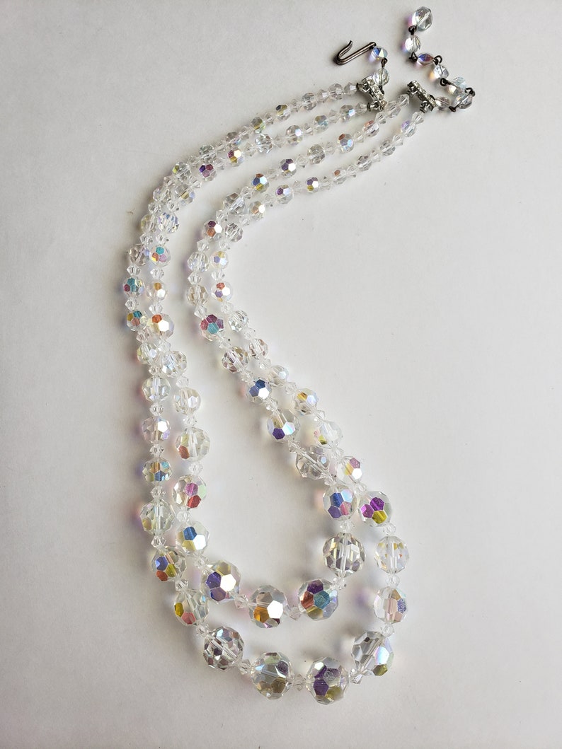 Two Strand Austrian Crystal Necklace - Etsy
