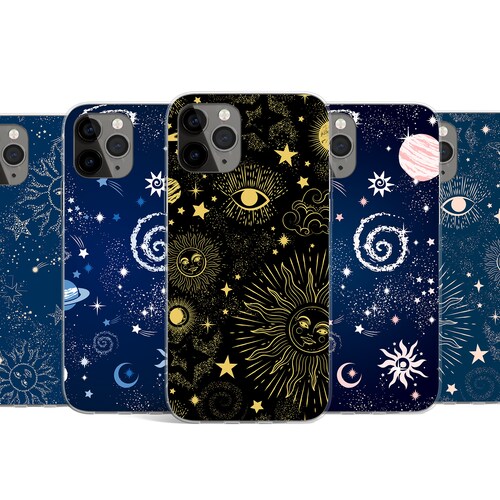 Celestial Moon Stars Phone Case for Iphone 14 14 Pro Max 13 - Etsy