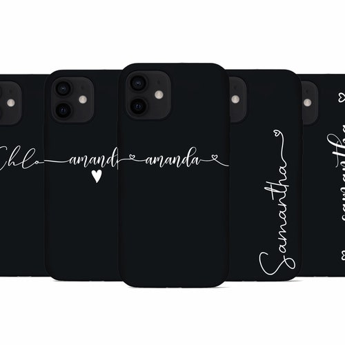 Personalised Initials Custom Silicone CLEAR Phone Case Cover - Etsy UK