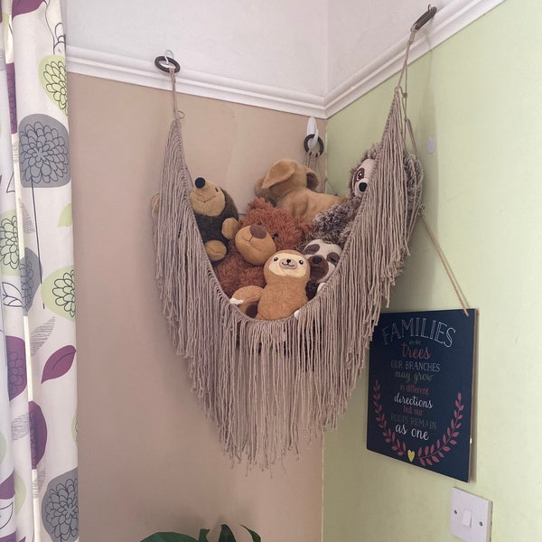 Macrame Soft Toy Storage - Etsy