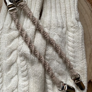 Taupe Mitten Clips, Mitten Savers, Glove Clips for Adults, Adult Mitten ...