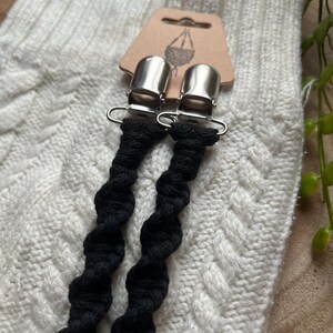 Black Mitten Clips,mitten Savers, Glove Clips for Adults,adult Mitten ...