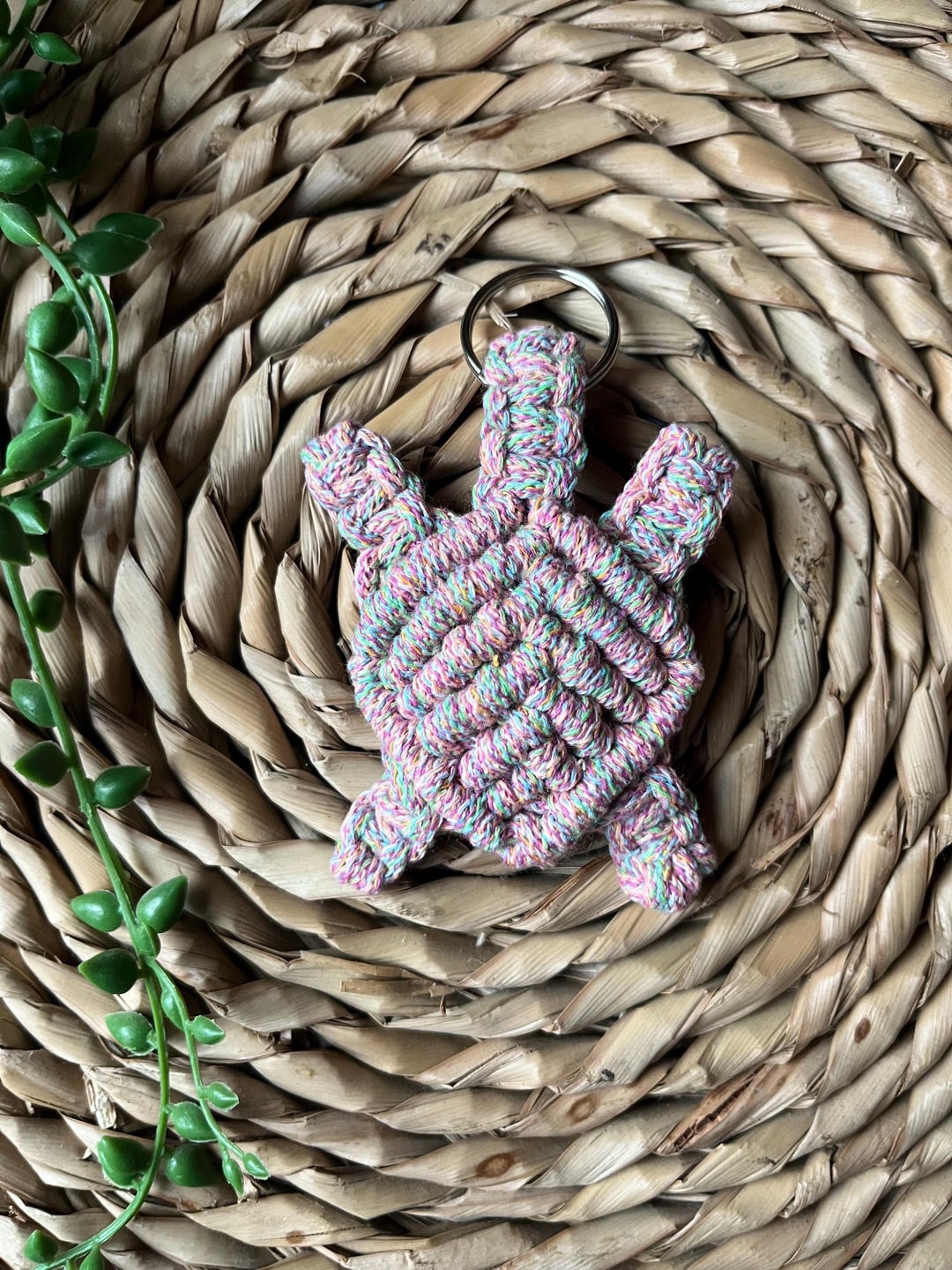 Macrame Turtle Keyring, Turtle Gifts, Animal Keyring, Tortoise Gifts ...