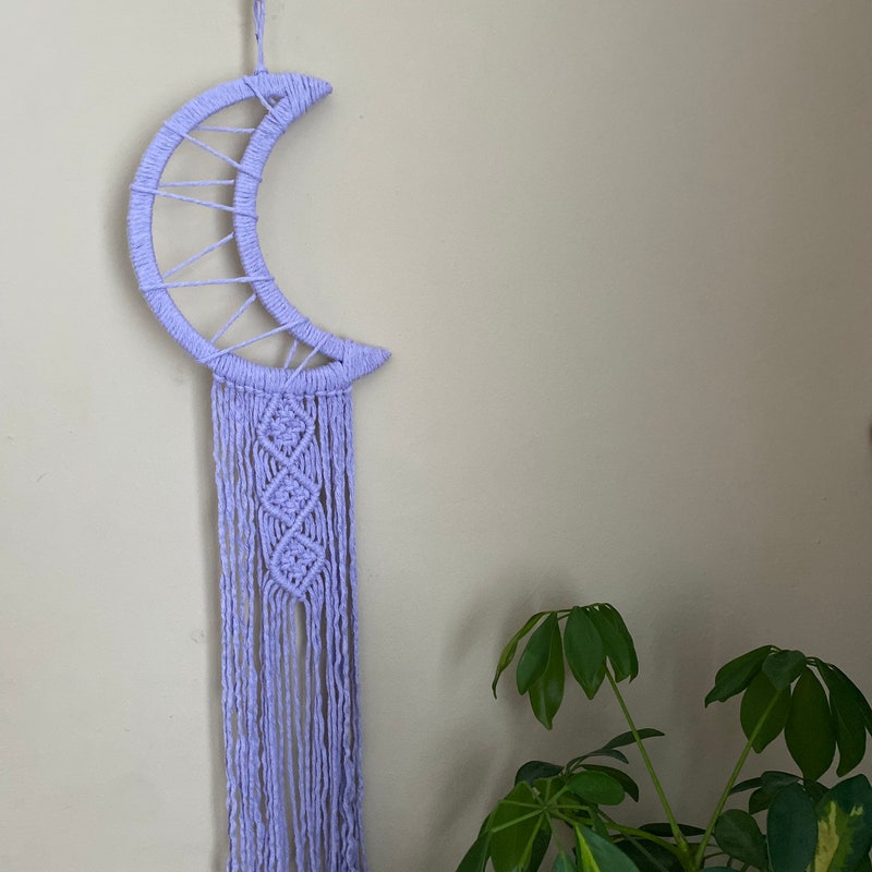Purple Macrame Wall Hanging - Etsy