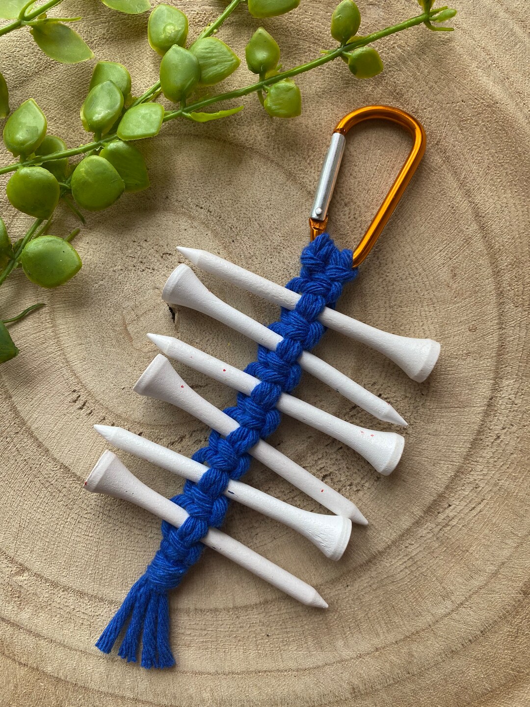 Blue Golf Tee Holder Pouch, Golf Gifts for Women, Golf Bag Accessories ...