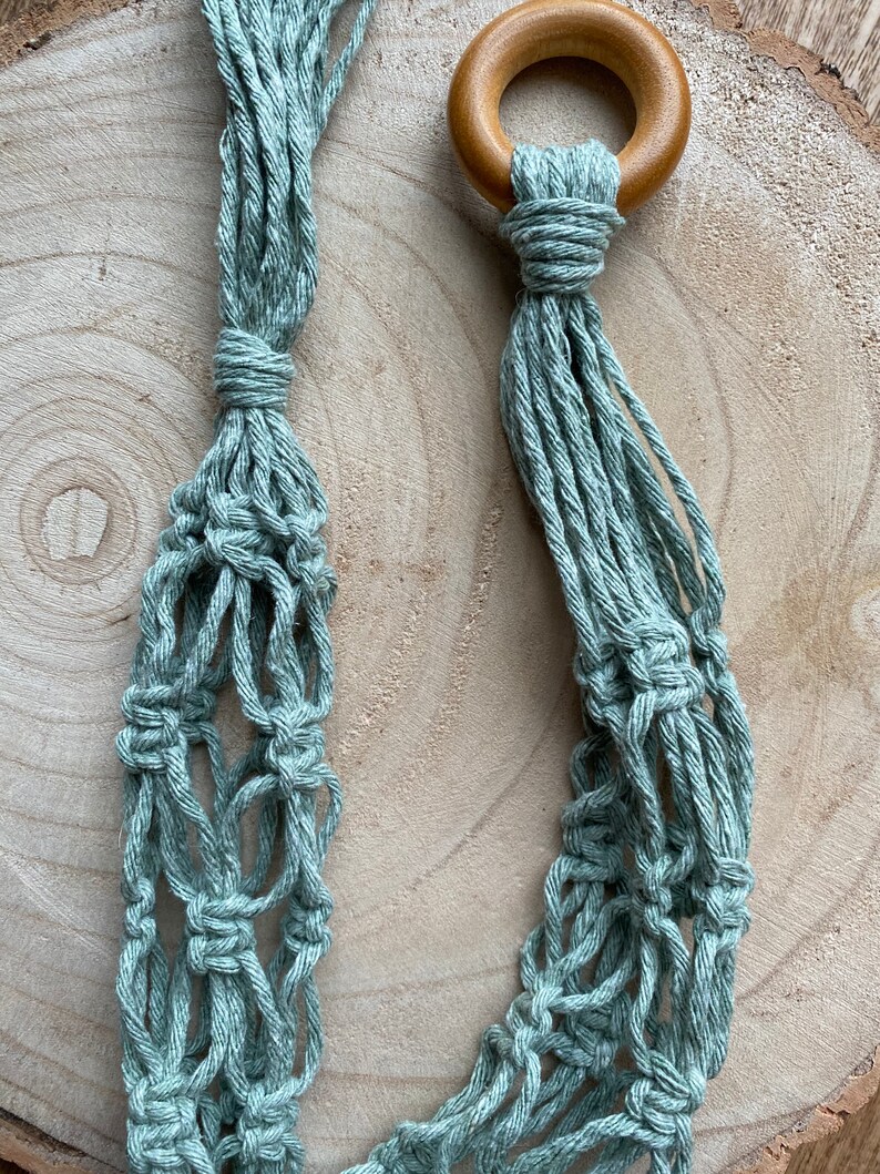 Green Macrame Food Storage Vegetable Keeper Pantry Bag Boho - Etsy