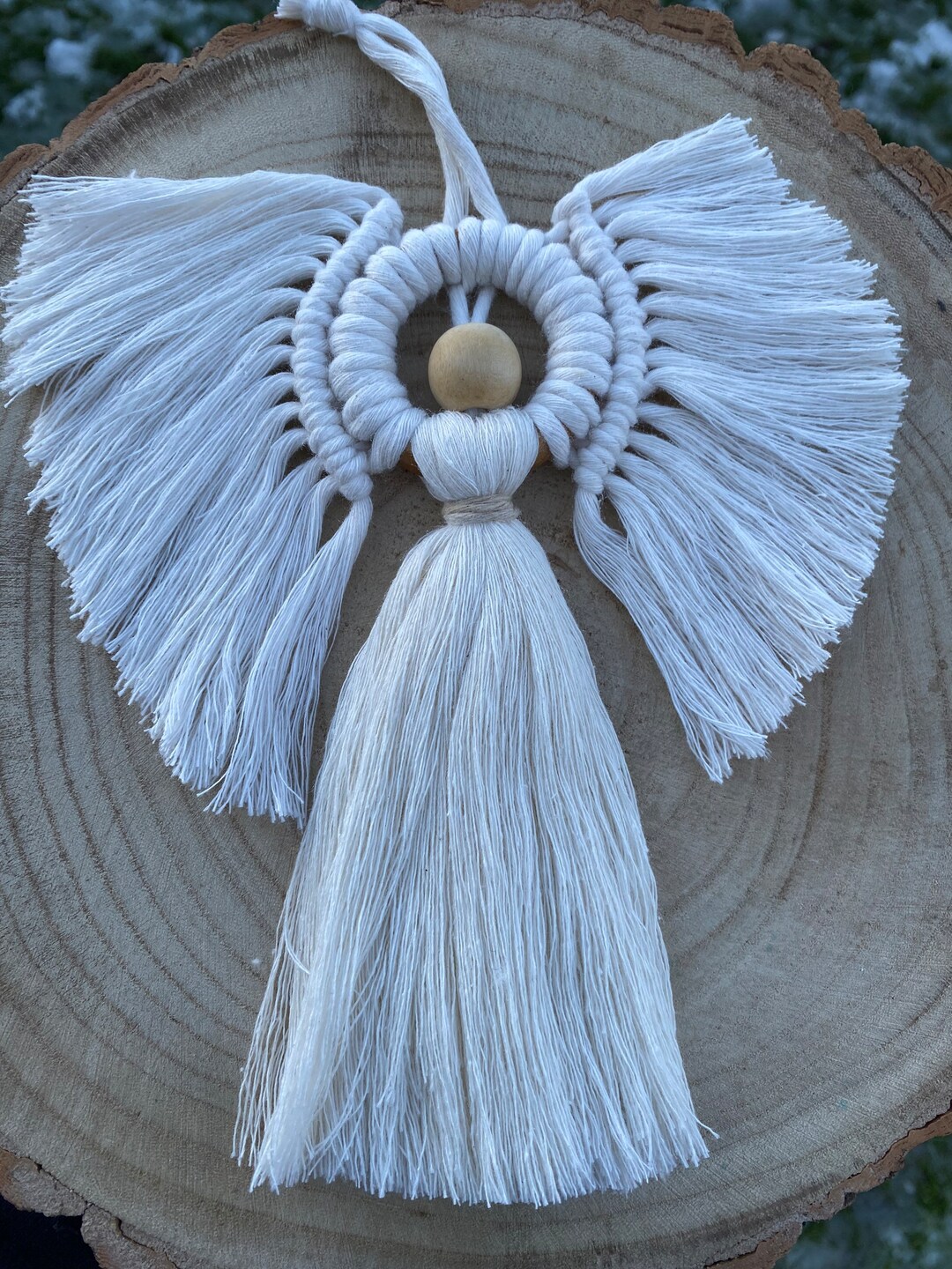 Macrame Angel Decoration, Christmas Angel, Boho Christmas Decor ...