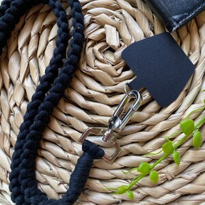 Black Macrame Cross Body Phone Strap, Phone Tether,universal Phone ...