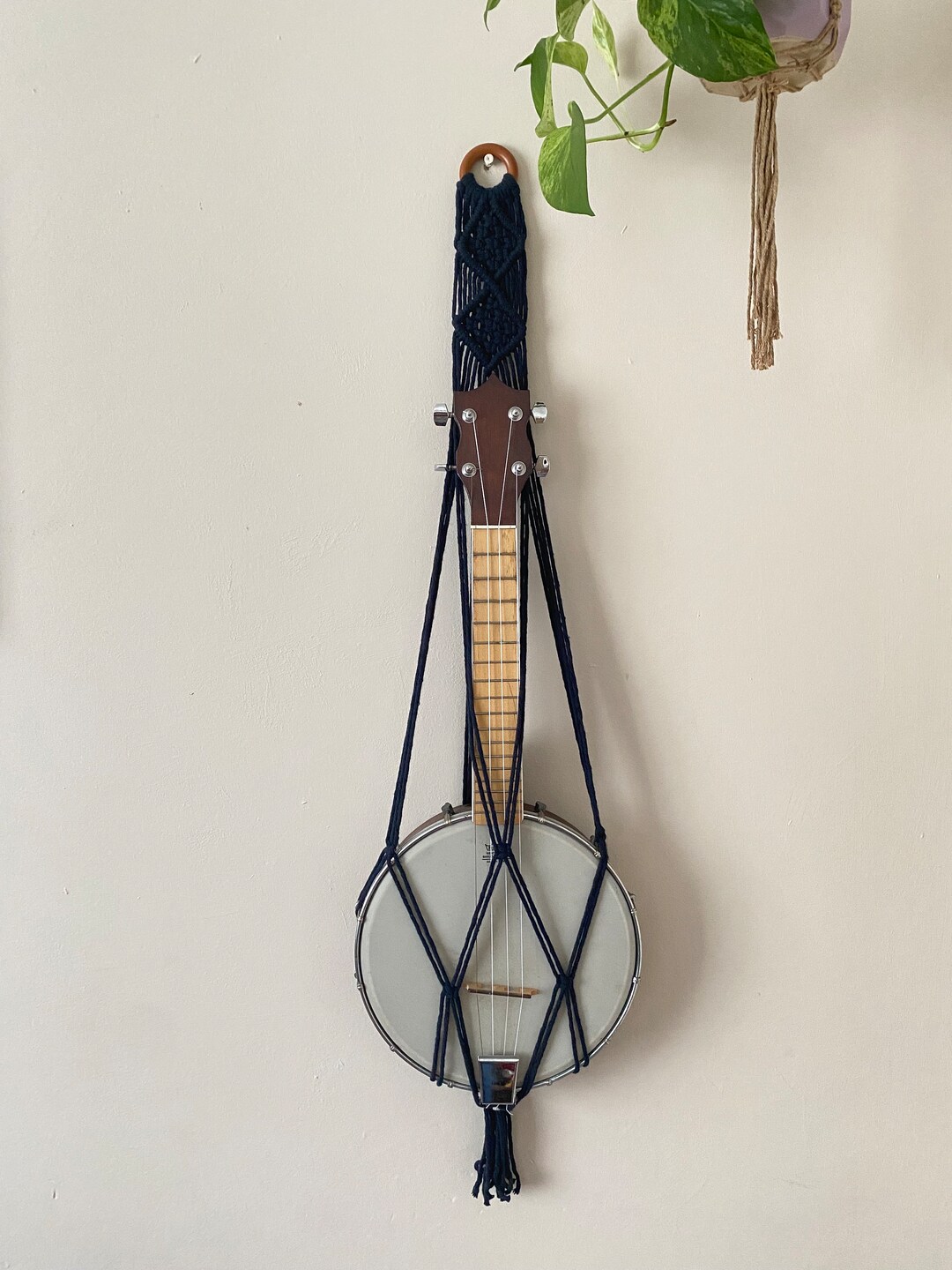 Banjo Wall Mount | Banjo Strap | Guitar Wall Hanger | Gift for Music ...