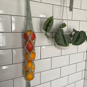 Green Macrame Food Storage Vegetable Keeper Pantry Bag Boho - Etsy