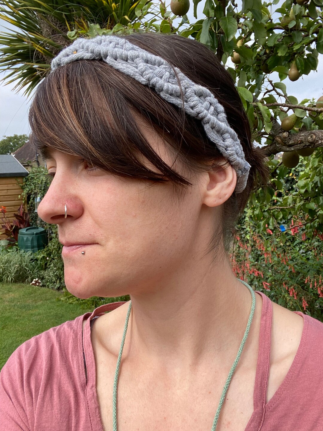 Buy Grey Headband Macrame Hairband Adult Headbands Boho Online in India ...