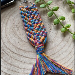Macrame Keyring Tutorial, Macrame Pattern PDF, Macrame Kit, Craft Kits for Adults, Craft Gifts ...