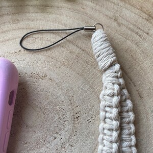 Natural Macrame Phone Lanyard, Phone Wristlet,universal Phone Holder ...
