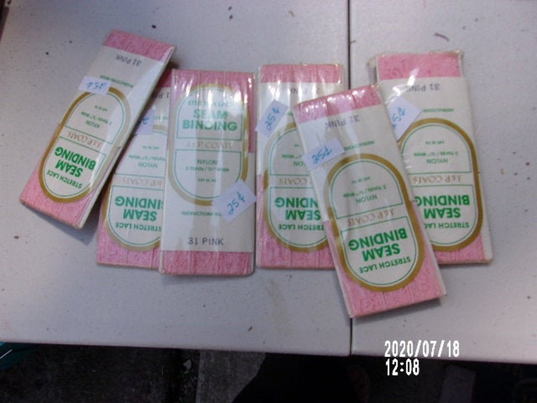 Pink Seam Bindings - Etsy