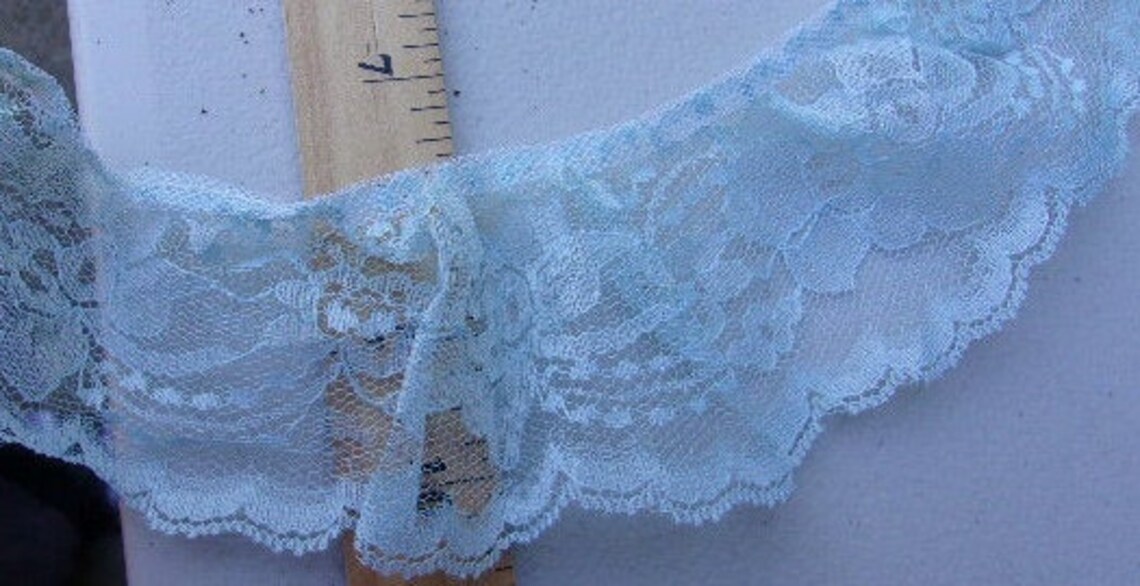 Encaje único azul claro de 2 - Etsy España