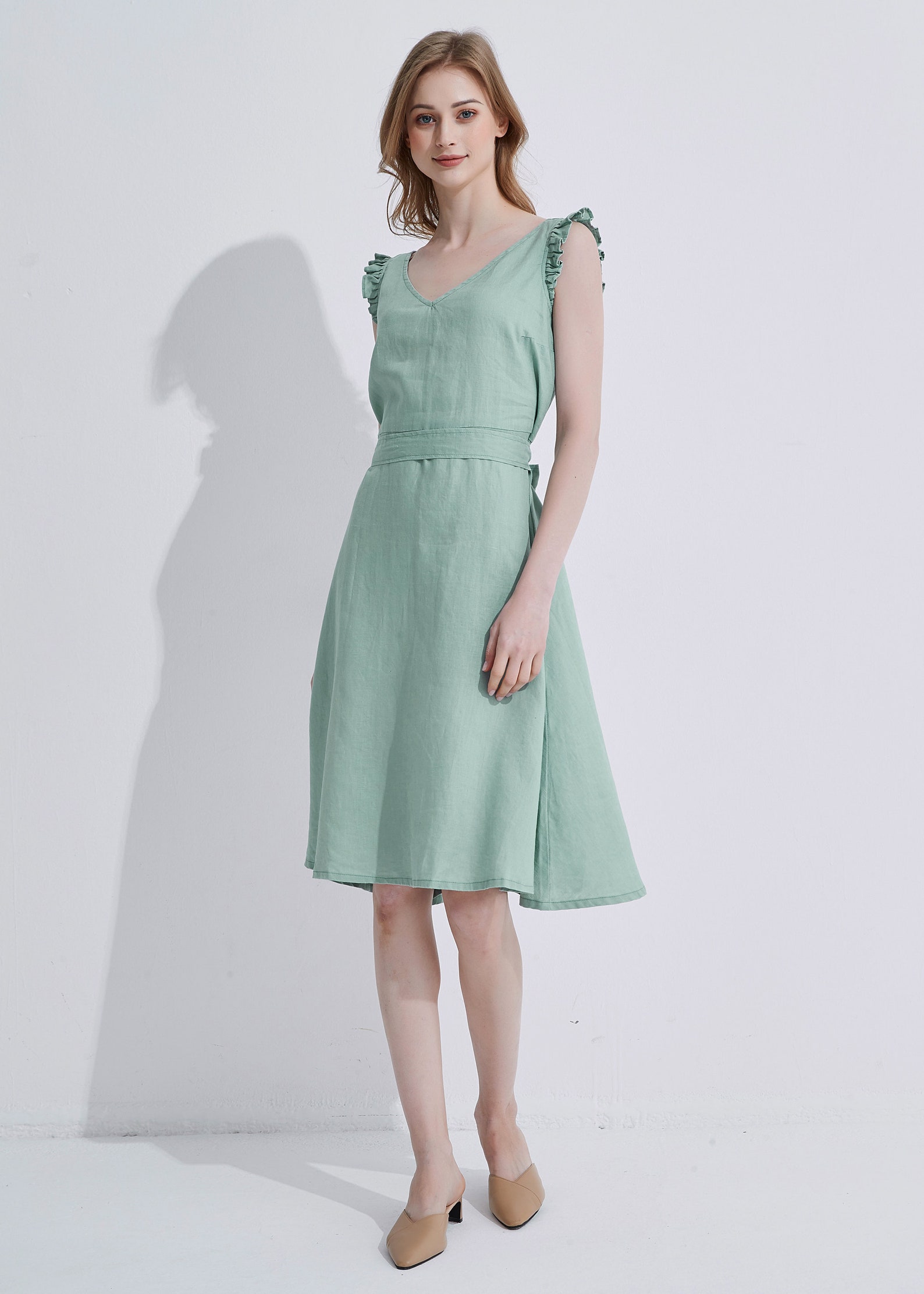 Vestido de lino Vestido casual vestido de verano vestido de lino de playa vestido - Etsy España