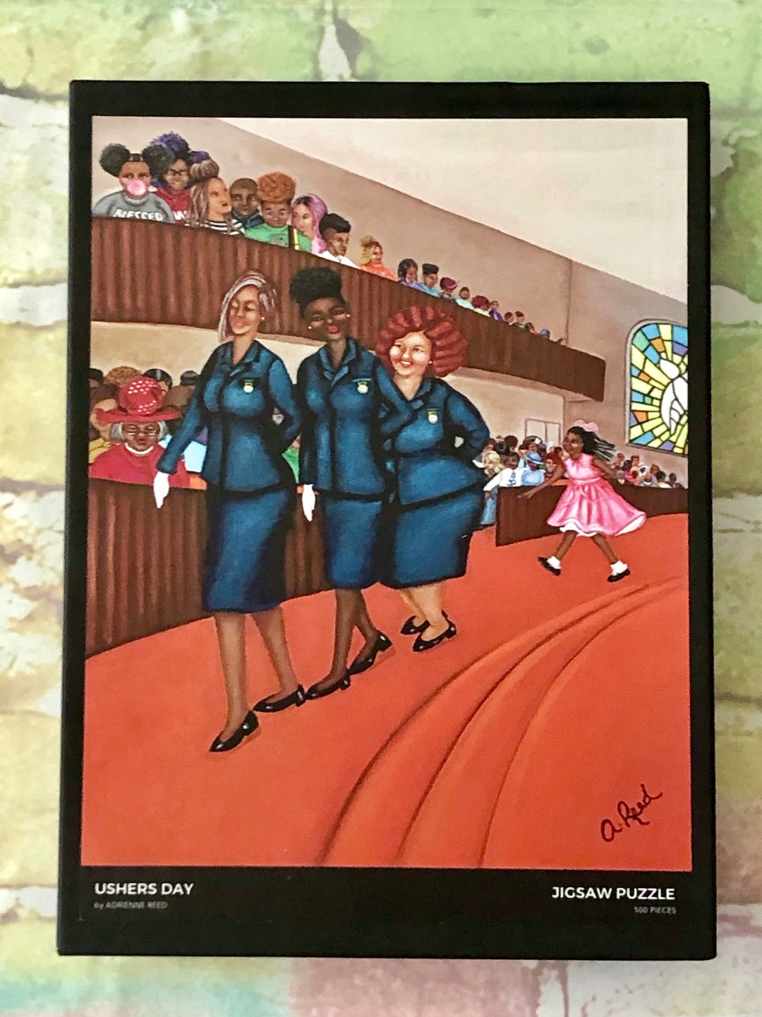 Ushers Day Puzzle, Art By: Adrienne Reed - Etsy