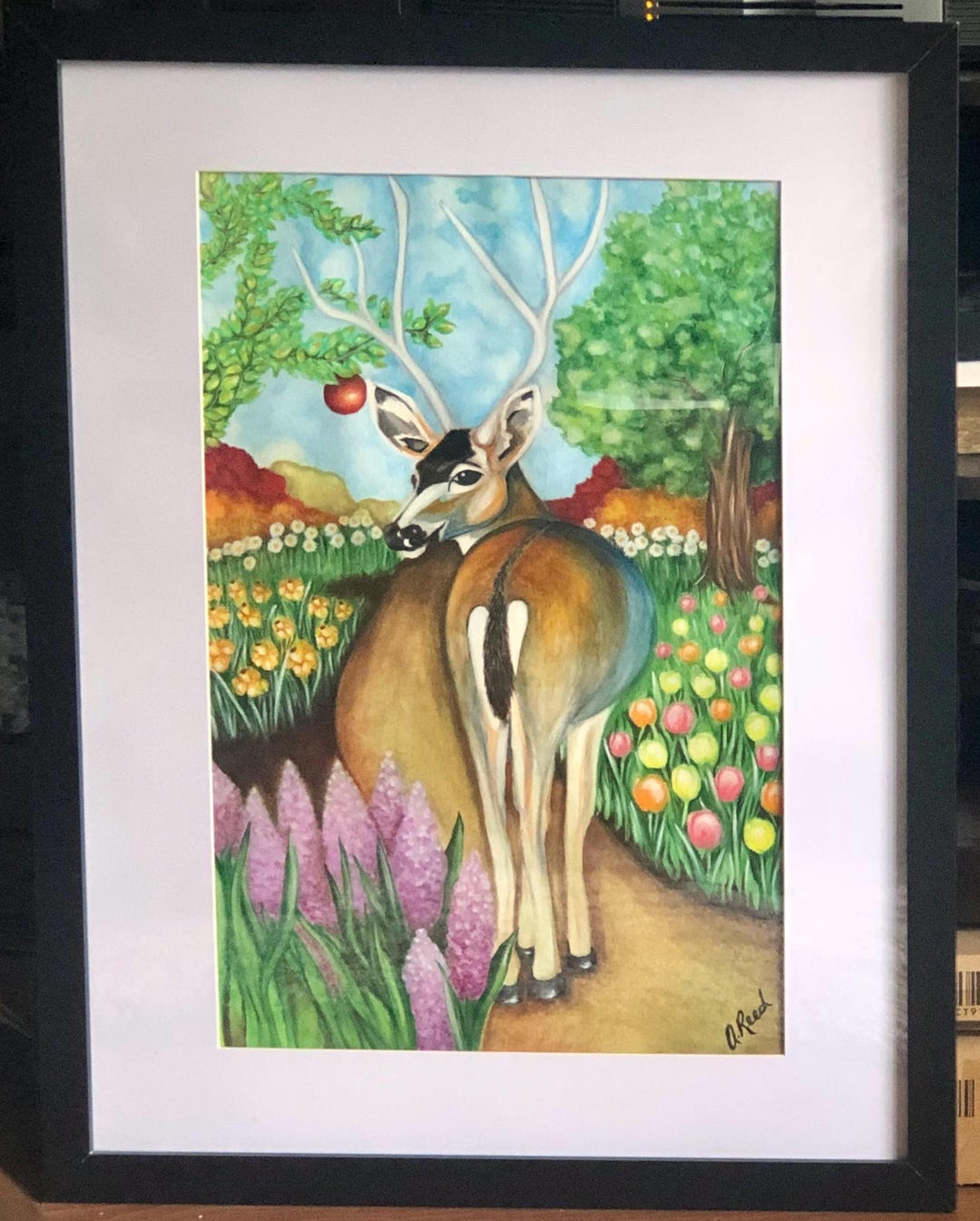 Narrow is the Path by Adrienne Reed - Original Watercolor Painting on 140lb Watercolor Paper ...